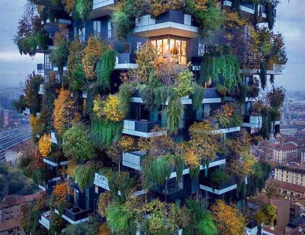 Vertical forests, examples of sustainable architecture and design