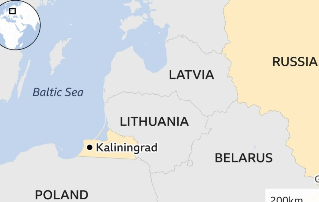 Poland changes the name of the Russian exclave Kaliningrad