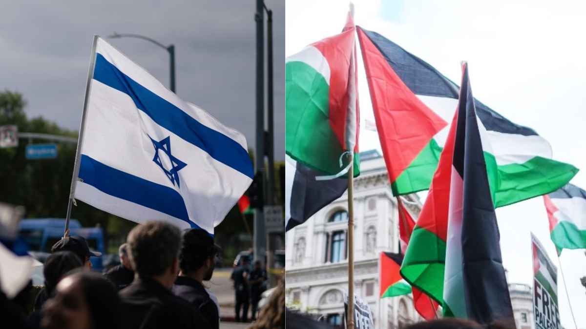 Which countries do not recognize Palestine, and which ones Israel?
